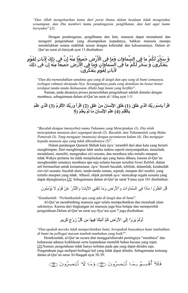 Makalah (pentingnya pendidikan dalam perspektif islam) | DOC