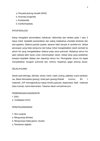 Makalah penyakit katup jantung | DOCX