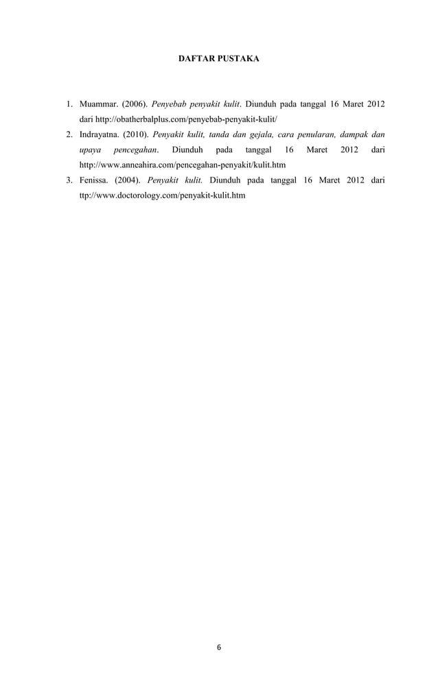 Makalah penyakit kulit | DOCX