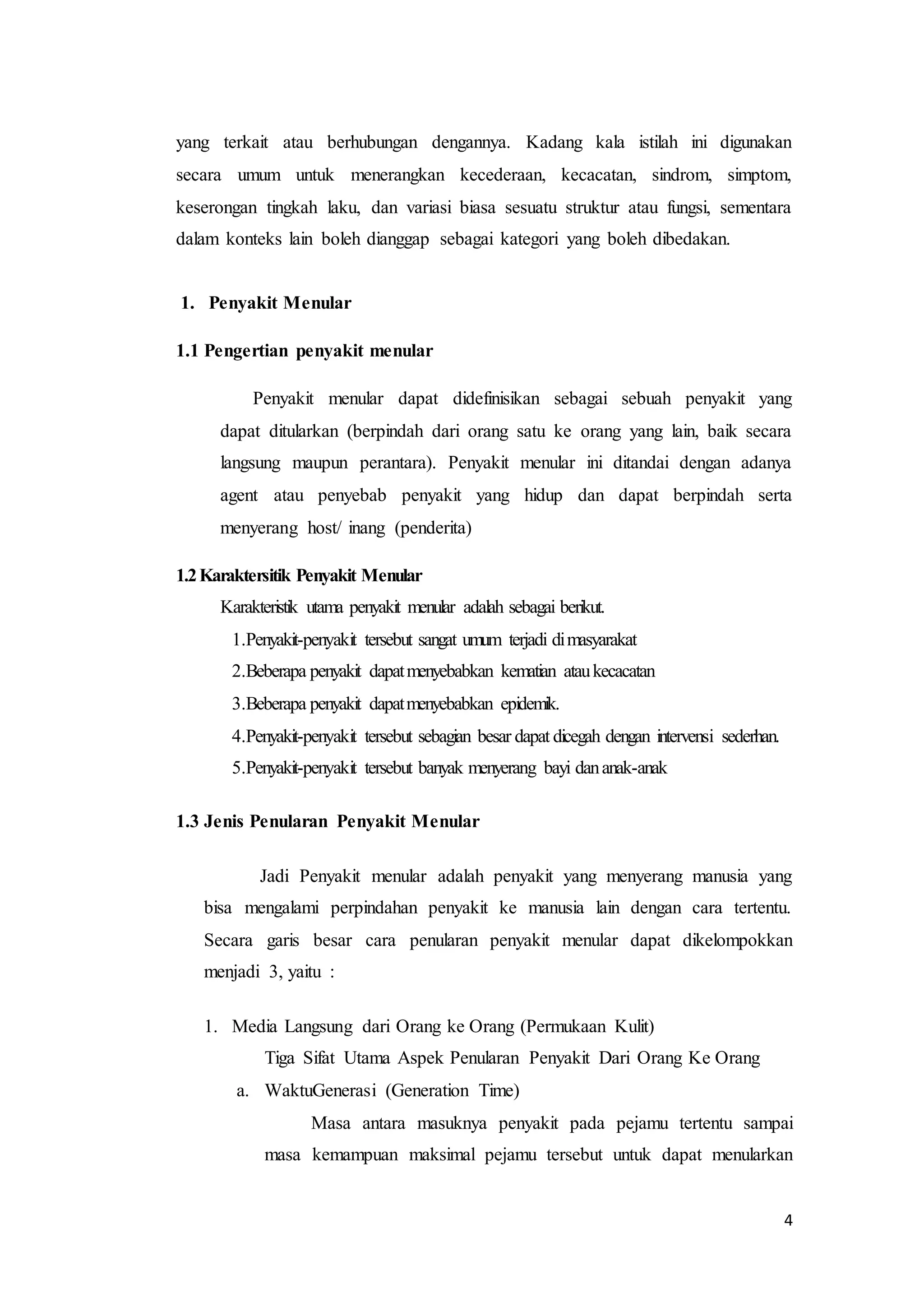 Makalah penyakit menular dan tidak menular | DOCX