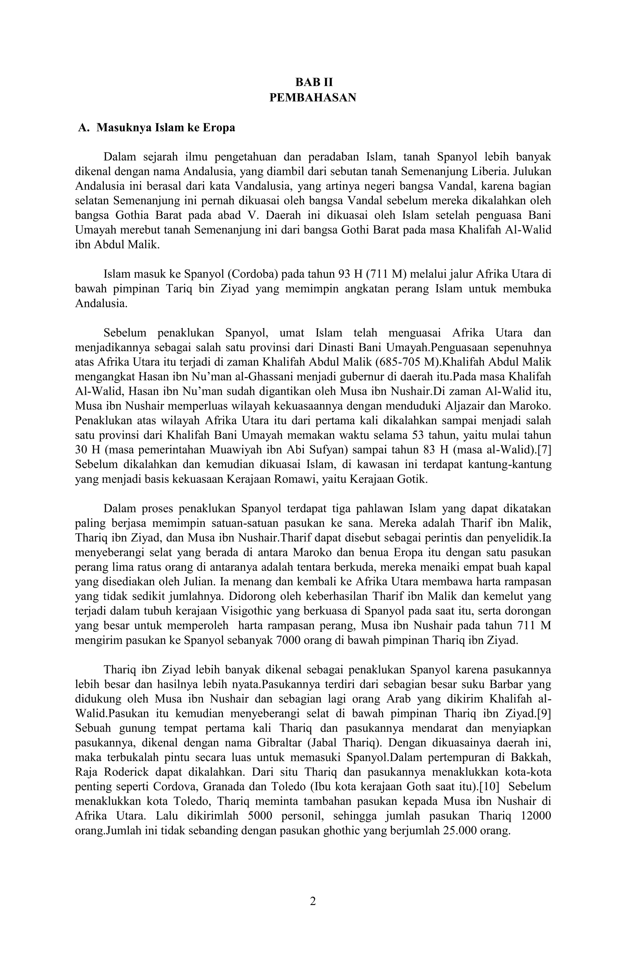 MAKALAH PERADABAN ISLAM DI EROPA NUR NANDA - Copy.docx