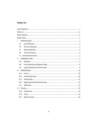 Makalah Perancangan ERD & LRS Pada Sistem Pemesanan Hotel | DOCX