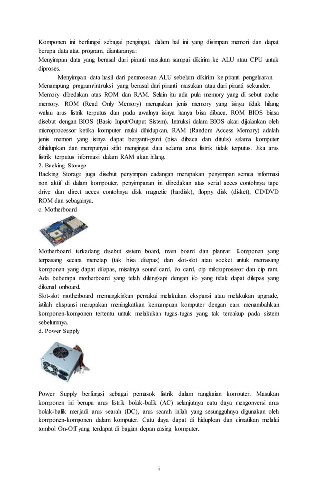 Makalah perangkat lunak dan keras | DOCX