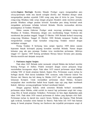 Makalah perang tondano | DOCX