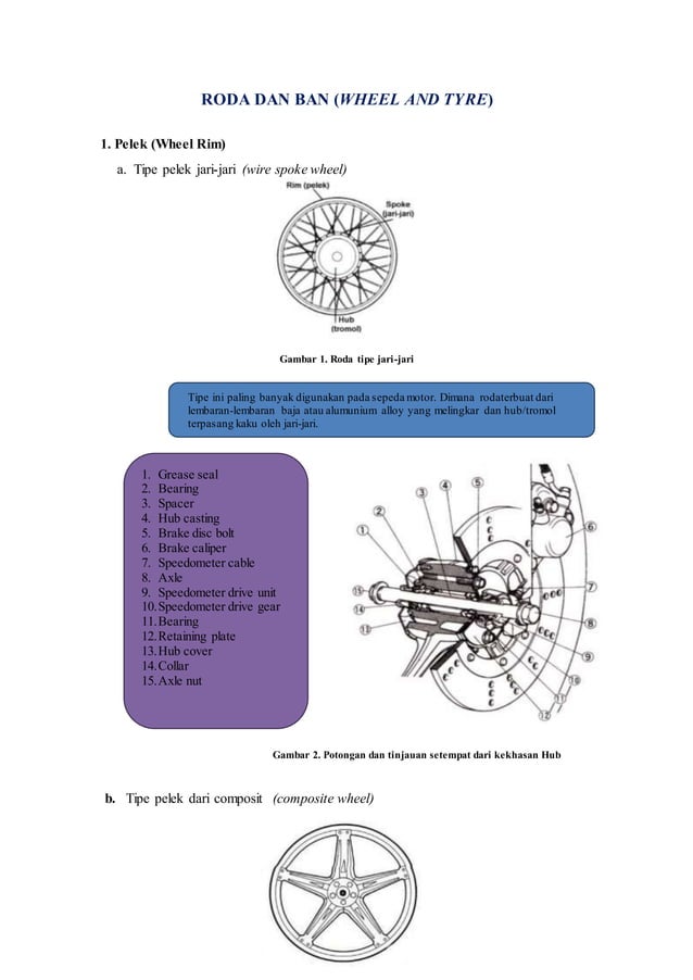 Makalah perawatan ban dan roda | DOCX