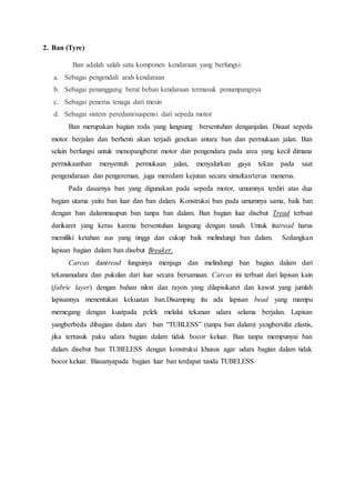 Makalah perawatan ban dan roda | DOCX