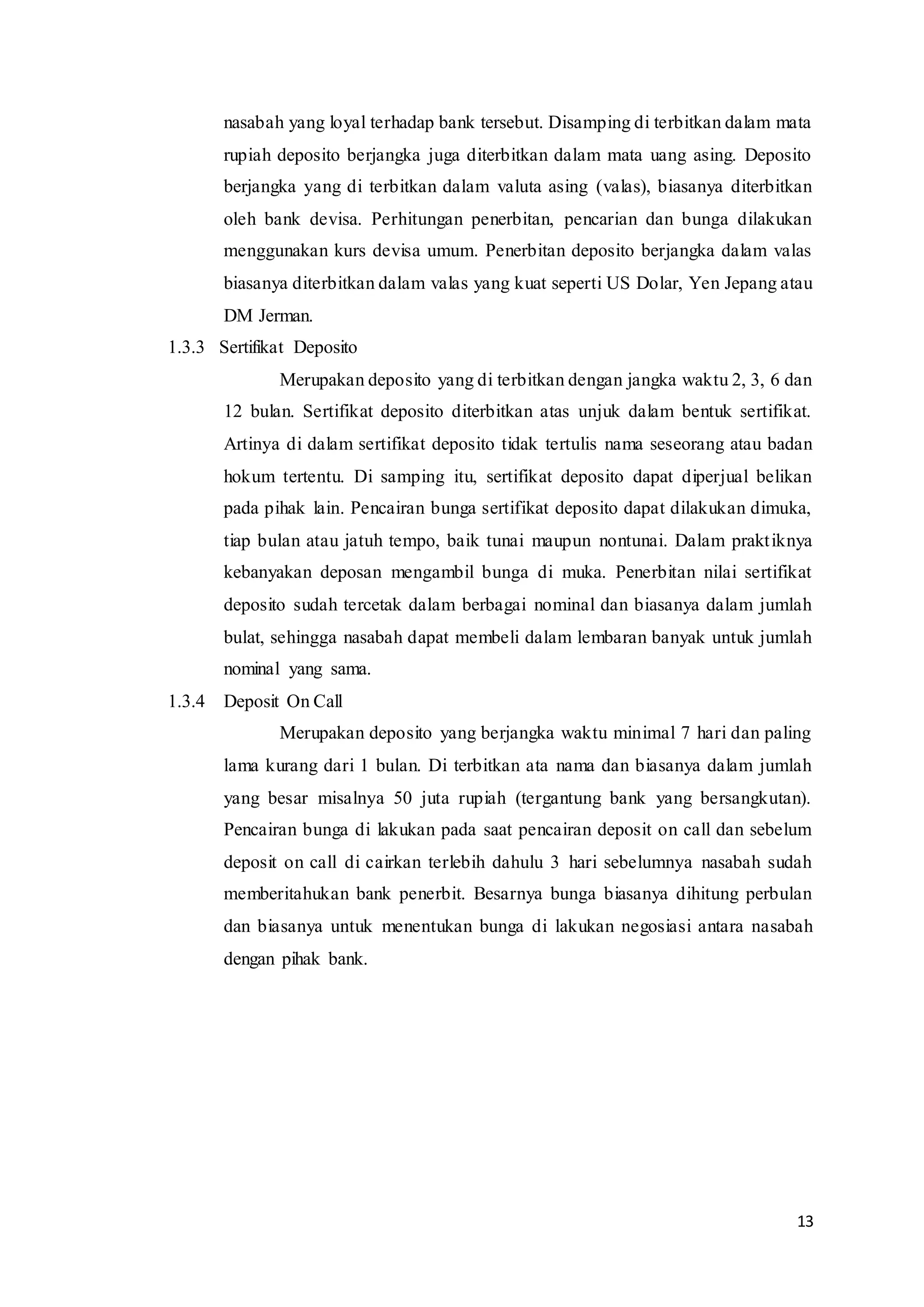 Makalah perbankan simpanan giro, tabungan dan simpanan deposito | DOCX
