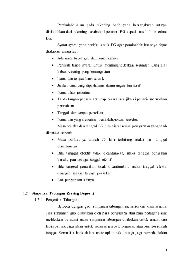 Makalah perbankan simpanan giro, tabungan dan simpanan deposito | DOCX