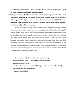 Makalah perbedaan analog dan digital | DOCX