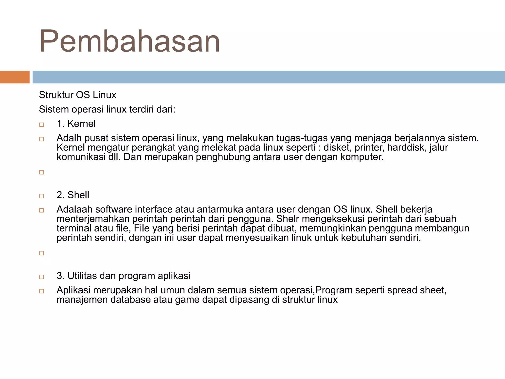 Makalah perbedaan struktur debian & kali linux | PPTX