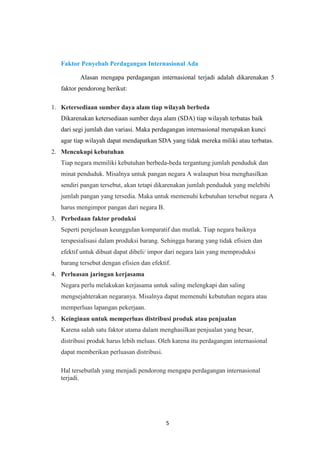 Makalah perdagangan internasional pengertian, teori, 7 manfaat dan ...