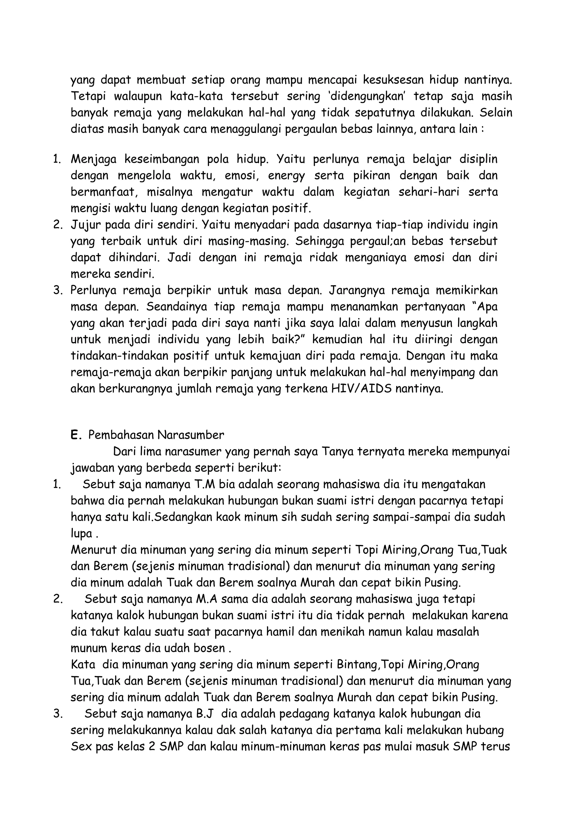 Makalah pergaulan bebas | DOCX