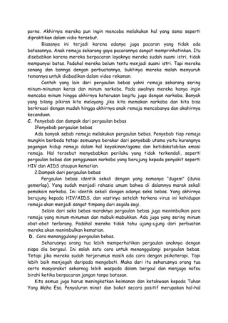 Makalah pergaulan bebas | DOCX