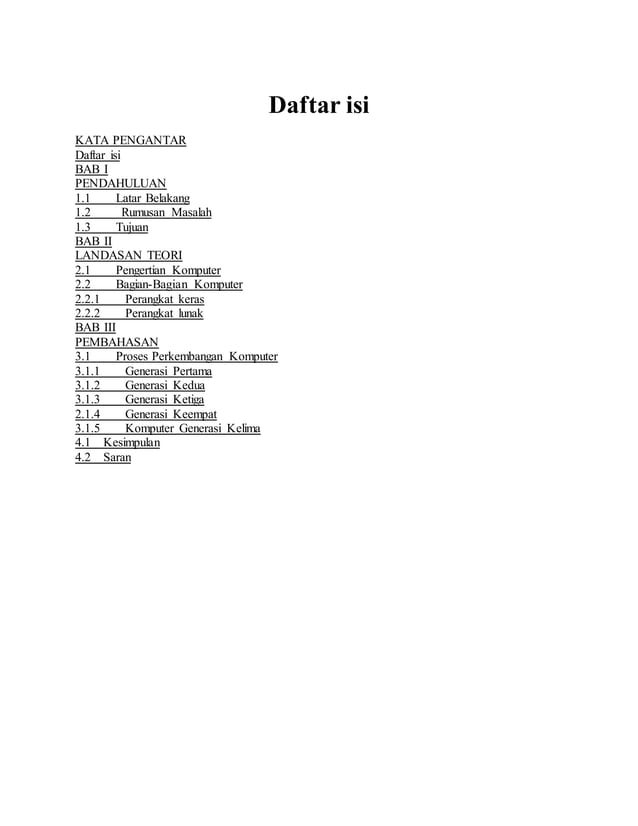 Makalah perkembangan komputer dari awal hingga sekarang | DOCX