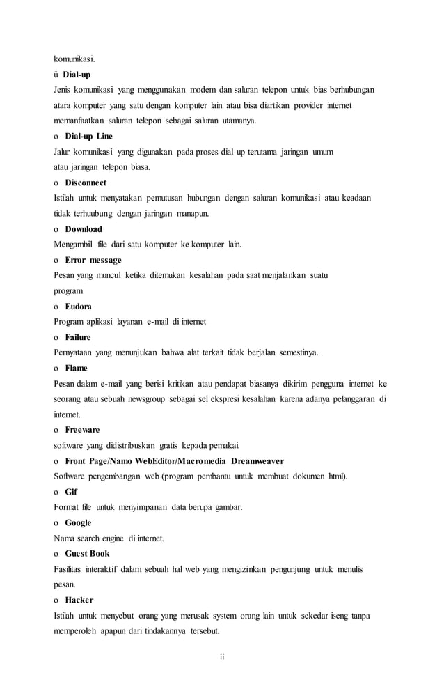 Makalah permasalahan internet | DOCX