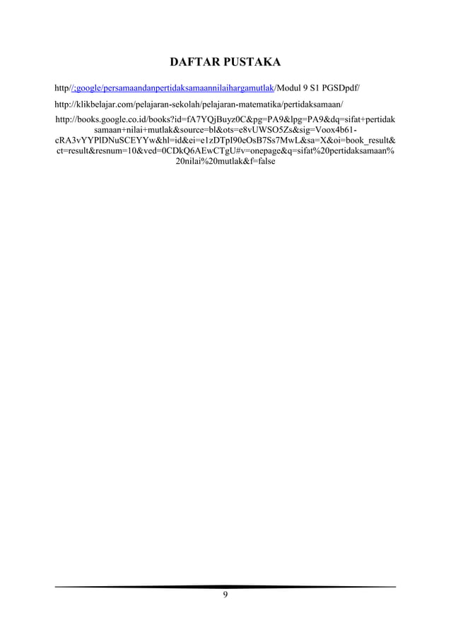 Persamaan dan pertidaksamaan nilai harga mutlak | PDF