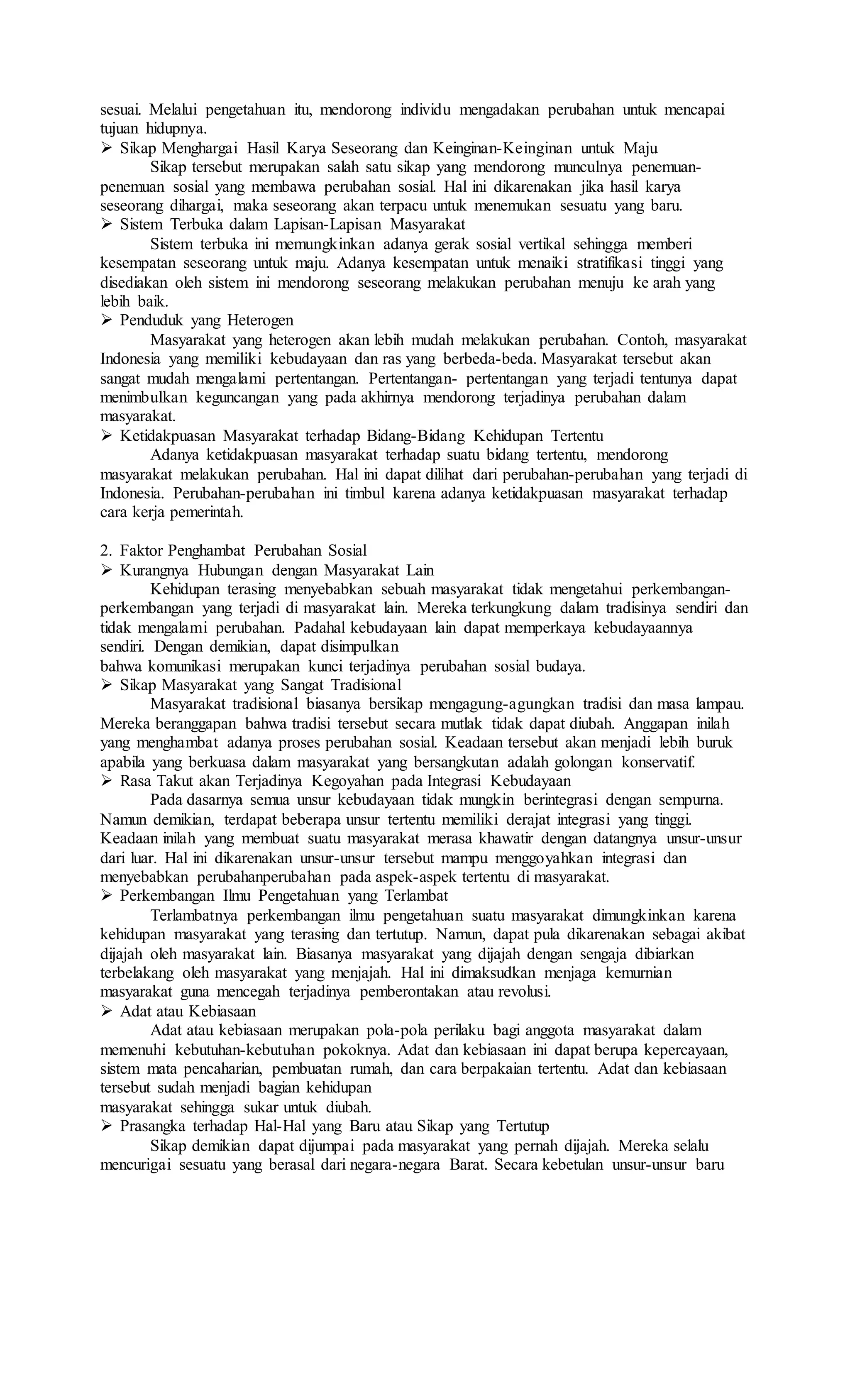 Makalah perubahan sosial_budaya | DOCX