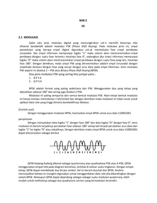 Makalah phase shift keying | DOCX