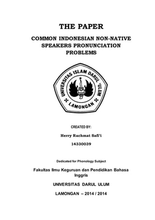 Makalah phonology english | DOCX