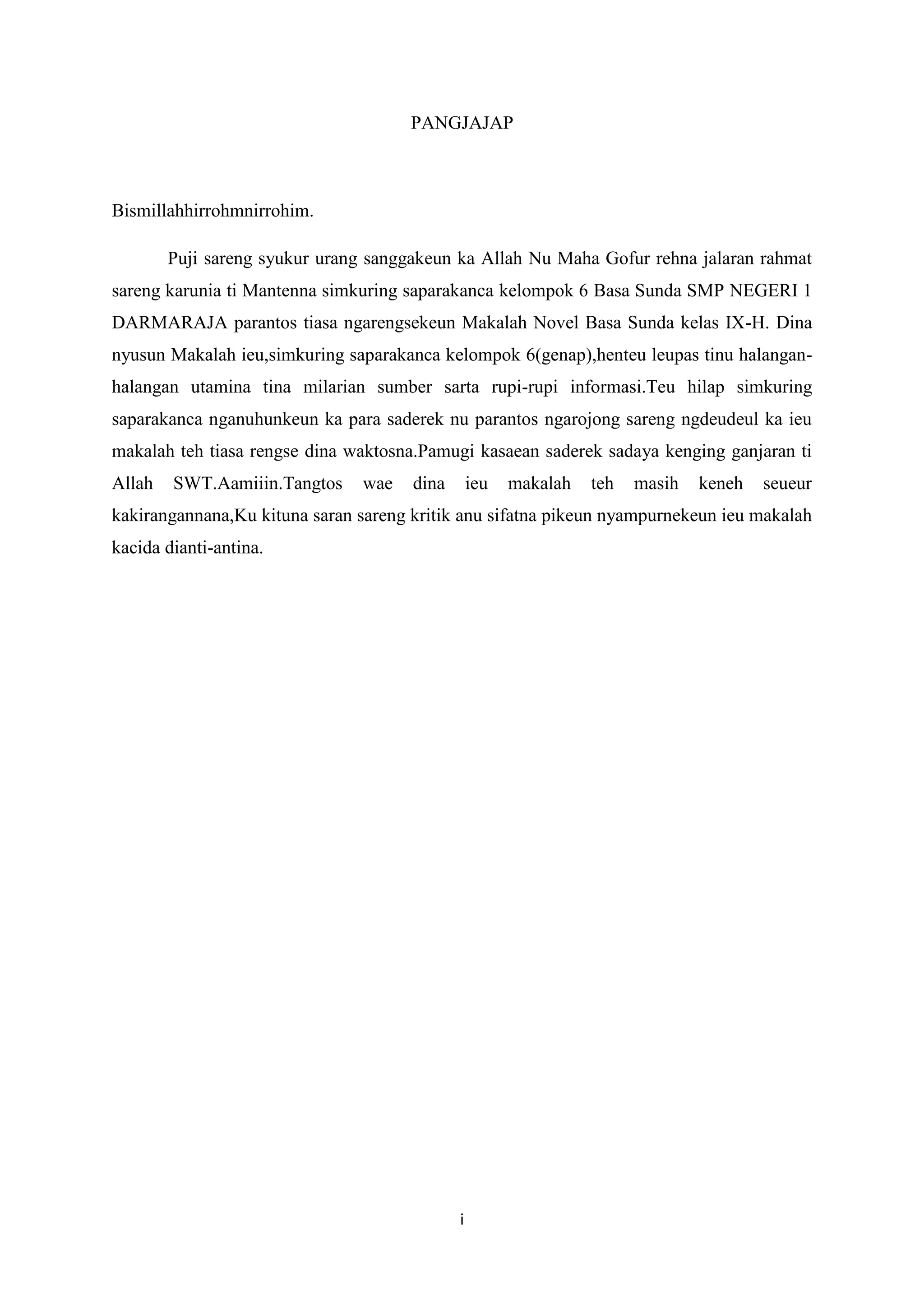 Makalah pipisahan | DOCX