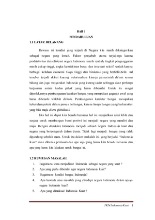 Makalah pkn indonesia kuat | DOCX