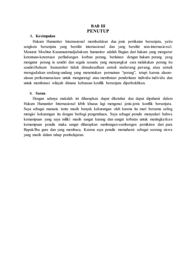 HUKUM HUMANITER INTERNASIONAL | DOCX