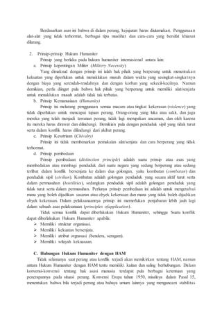 HUKUM HUMANITER INTERNASIONAL | DOCX