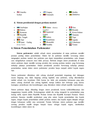 Bentuk - Bentuk Negara dan Pemerintahan | DOCX