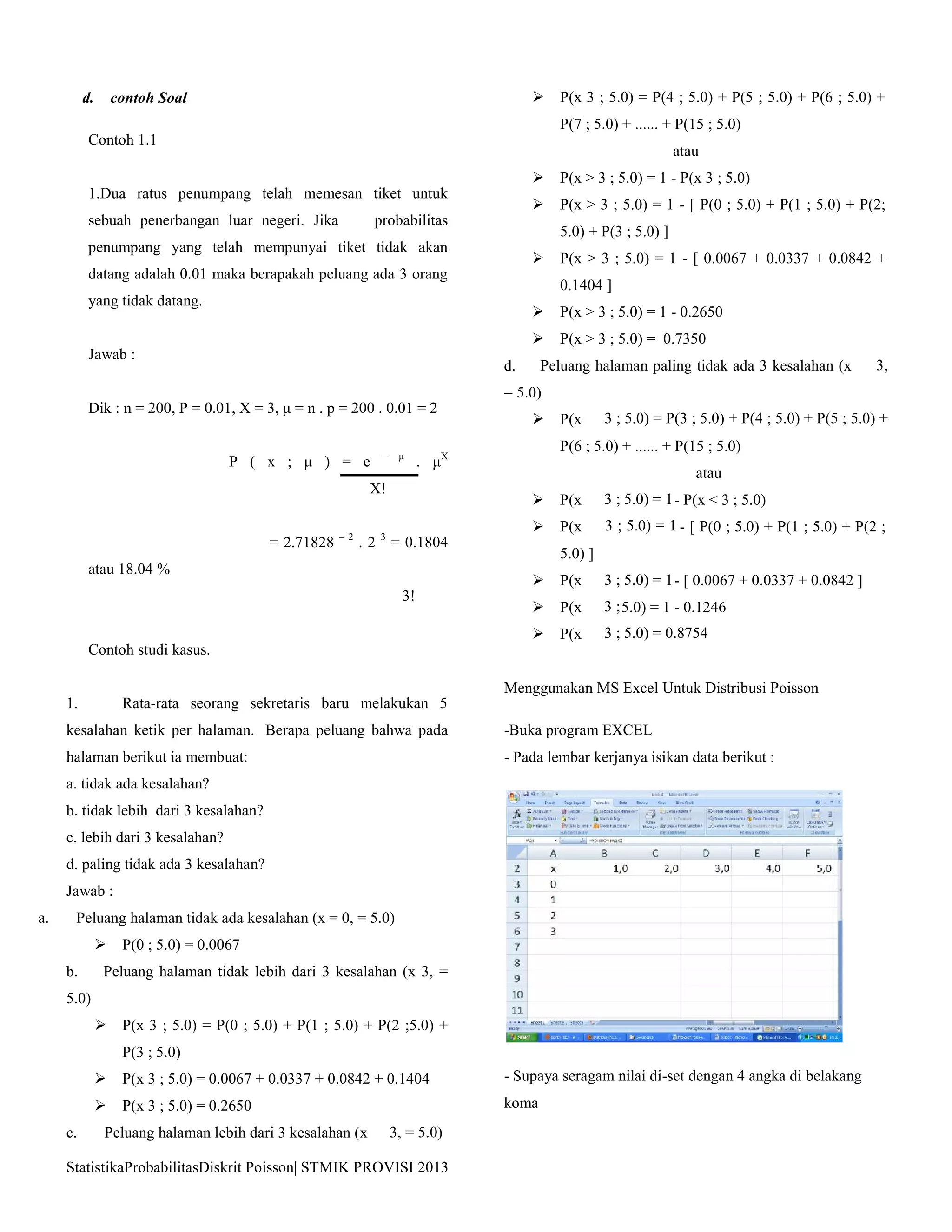 Makalah poisson | PDF