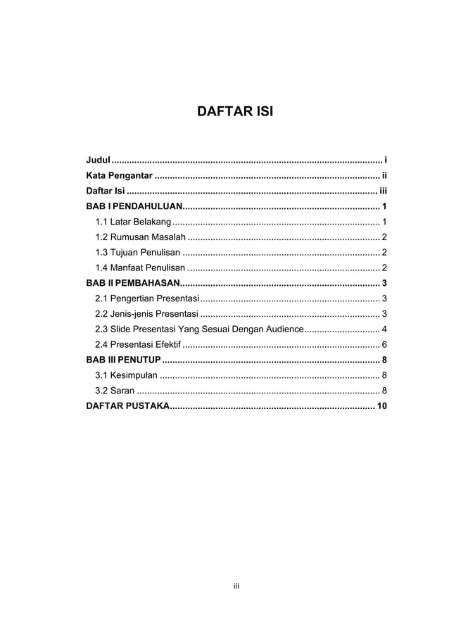 Makalah presentasi | PDF
