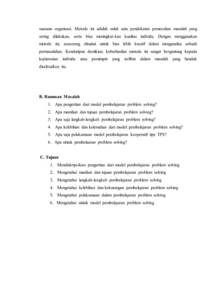 PROBLEM SOLVING | DOCX