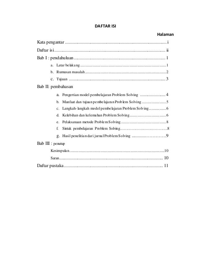 Makalah Problem Solving Pdf