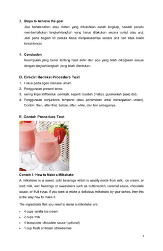 Makalah procedure text dan report text | DOCX