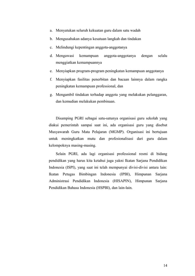 Hakikat Profesi Kependidikan | DOC