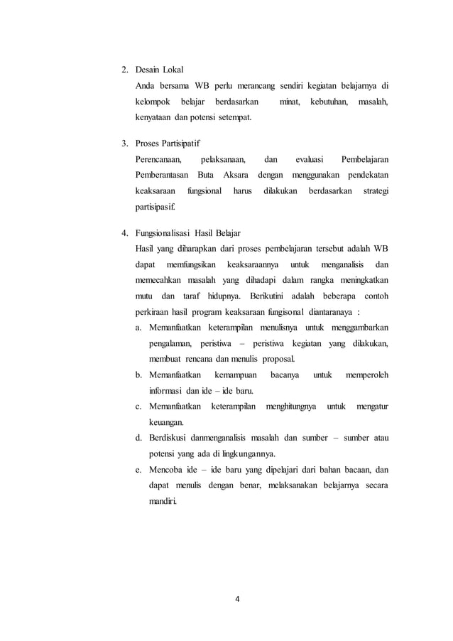 Makalah program pemberantasan buta aksara | DOCX