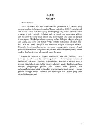 MAKALAH_PROTEIN PERNJELASAN TERKAIT PENGERTIAN PROTEIN, KANDUNGANNYA.doc