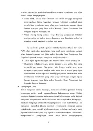Makalah psak 1 kerangka konseptual | DOCX