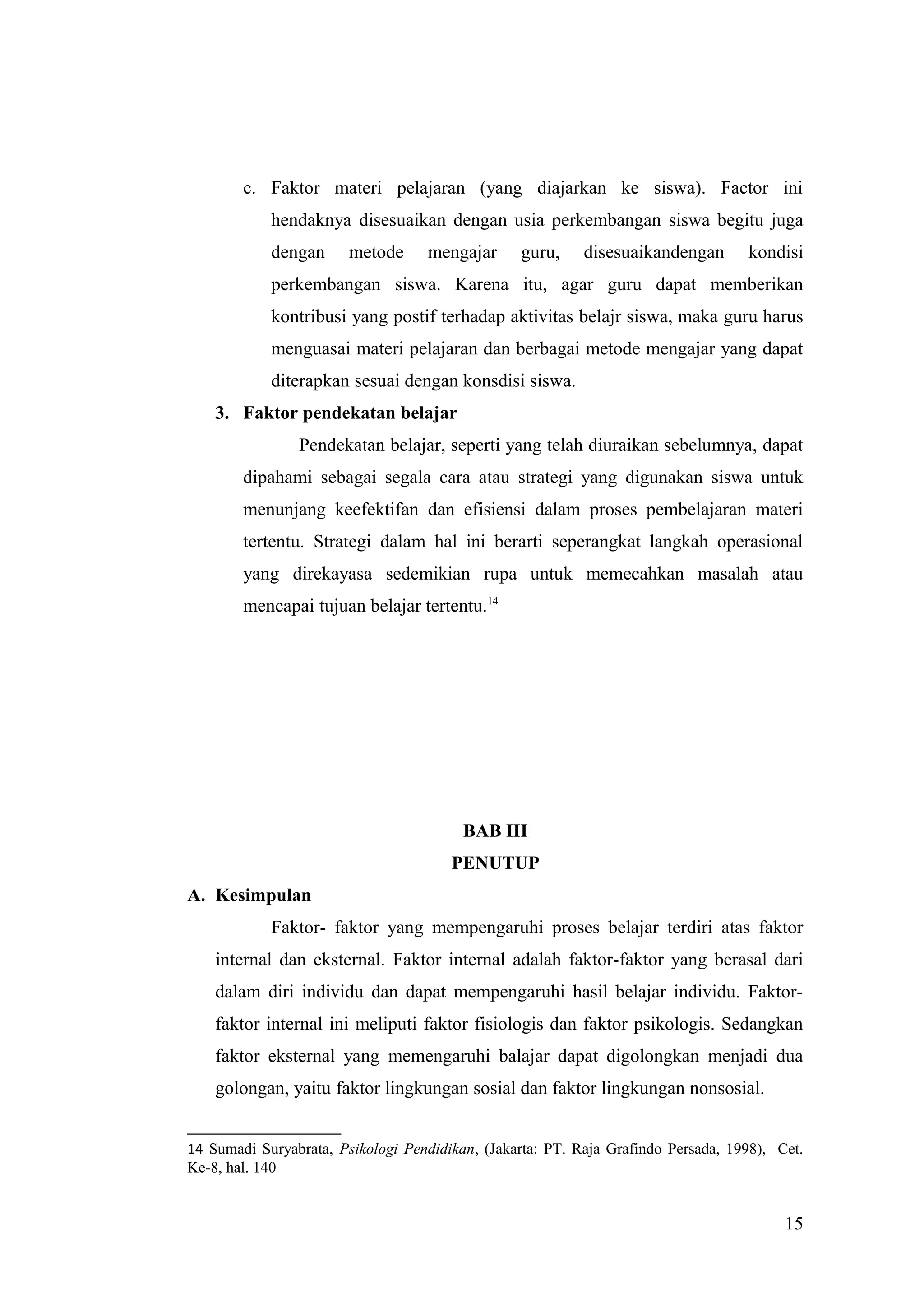 Makalah psikologi pendidikan 2 | DOC