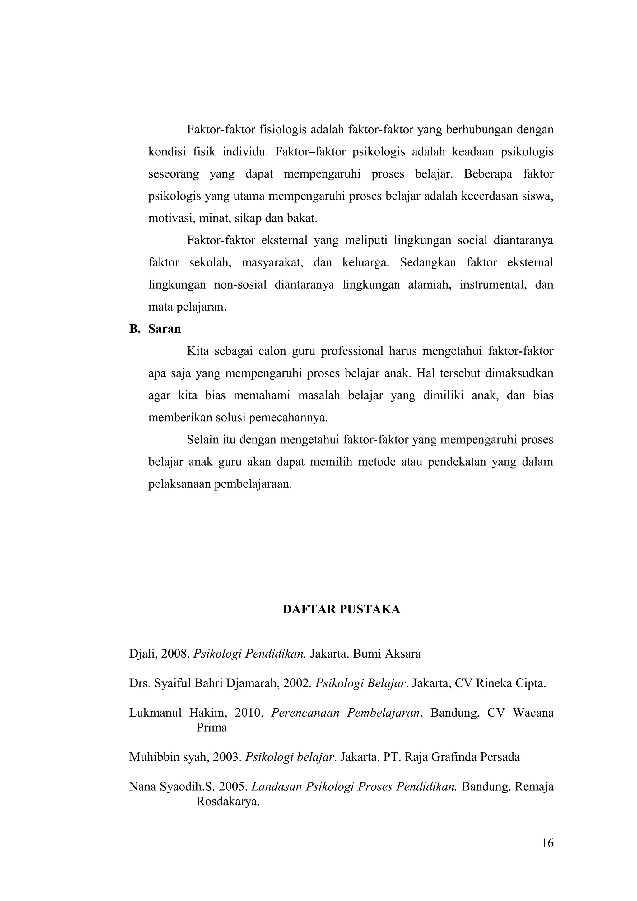 Makalah psikologi pendidikan 2 | DOC