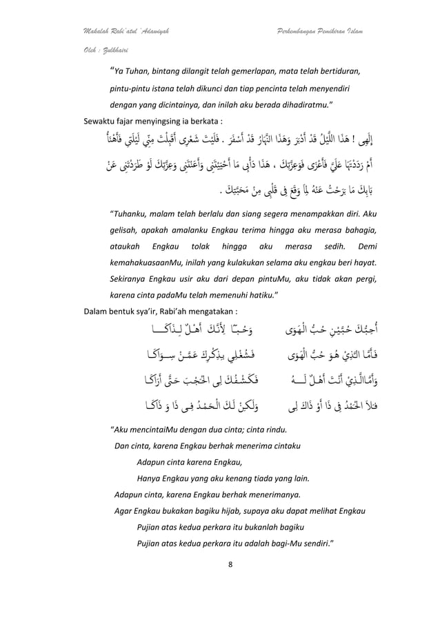 Makalah rabiatul adawiyah | PDF