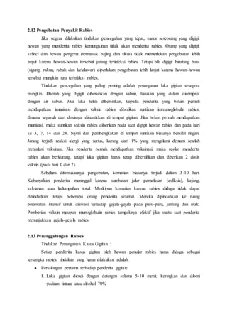 Penyakit Rabies | DOCX