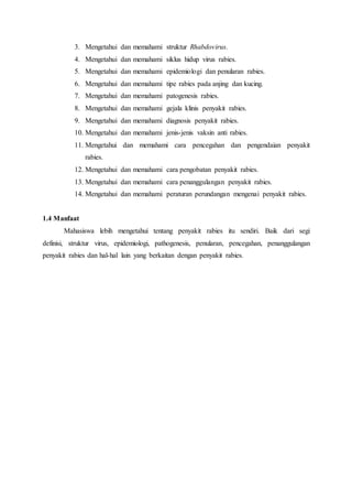 Penyakit Rabies | DOCX