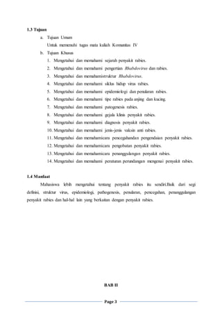 Makalah Rabies | DOCX
