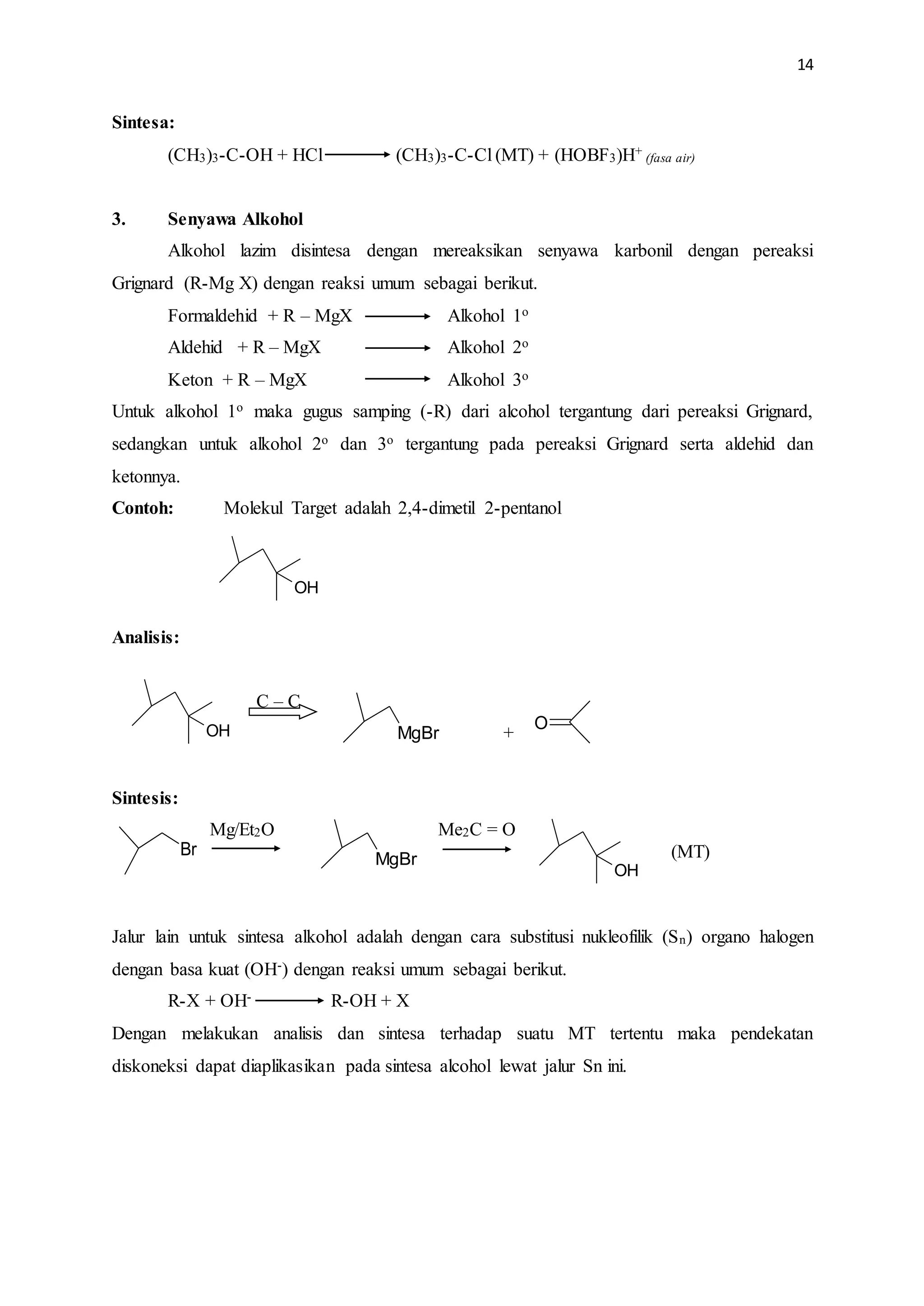 Makalah retrosintesis Kimia Organik 3 | DOCX
