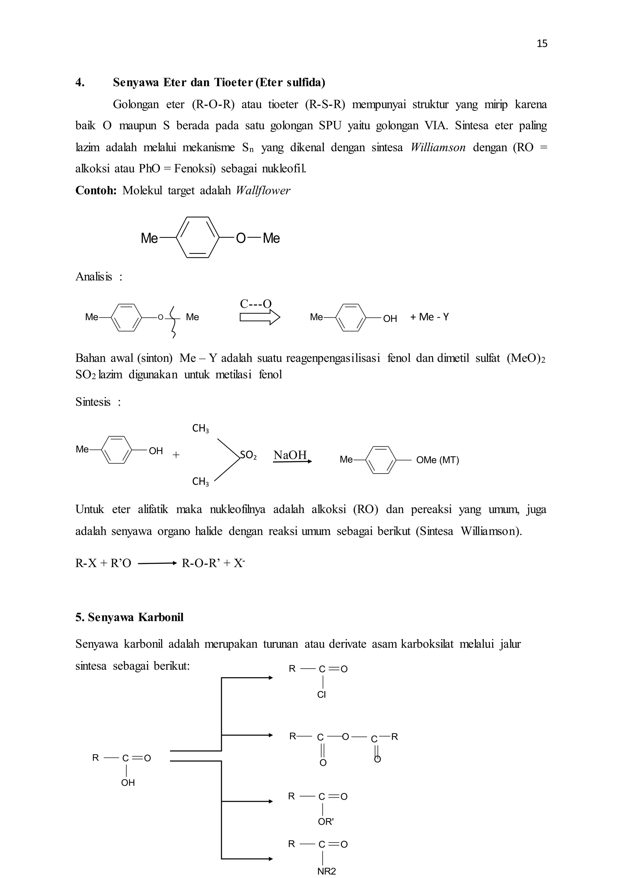 Makalah retrosintesis Kimia Organik 3 | DOCX