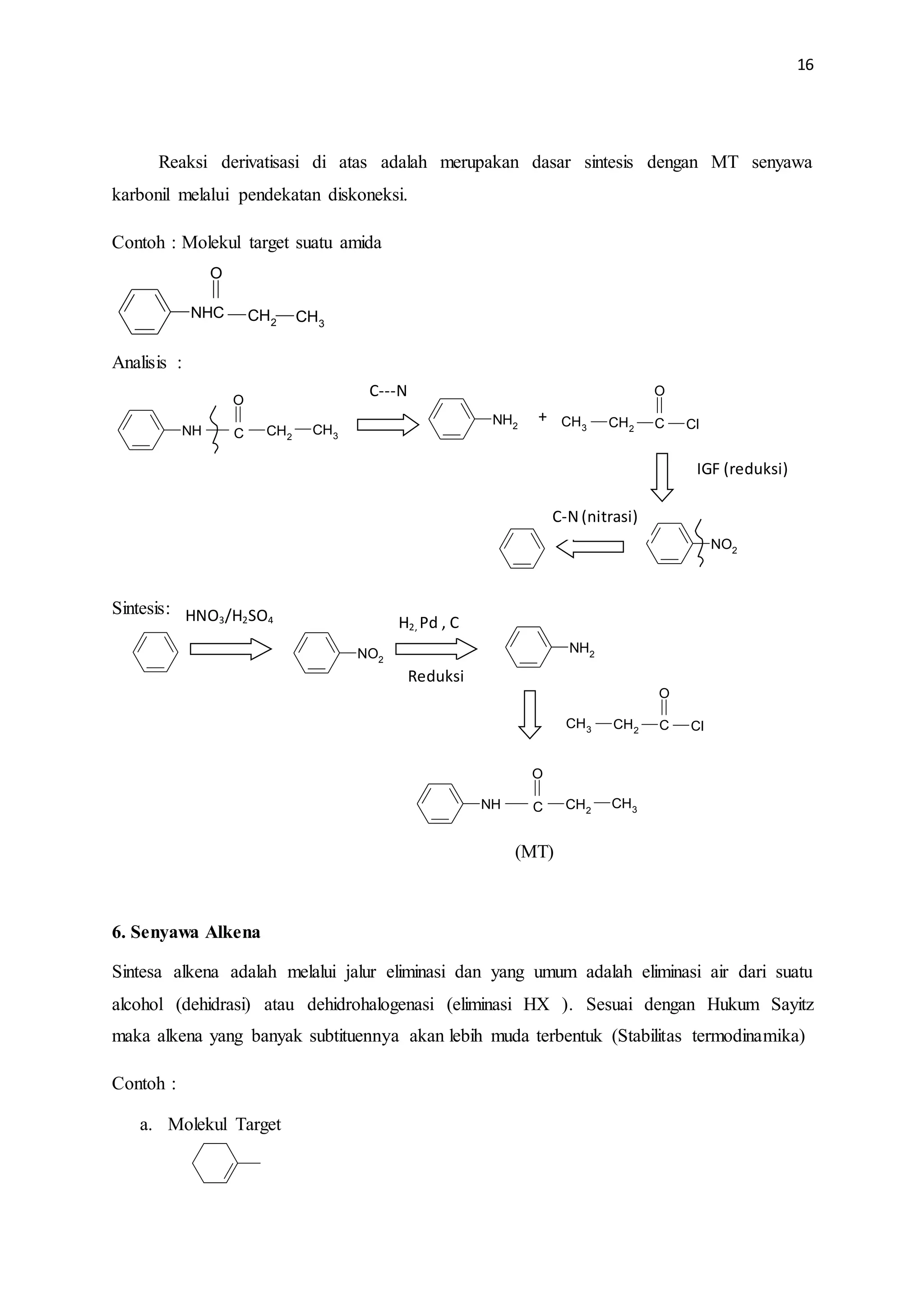 Makalah retrosintesis Kimia Organik 3 | DOCX