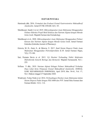Review Jurnal Sifat Material Pada Obat Asam Mefenamat dan Amoksisilin ...