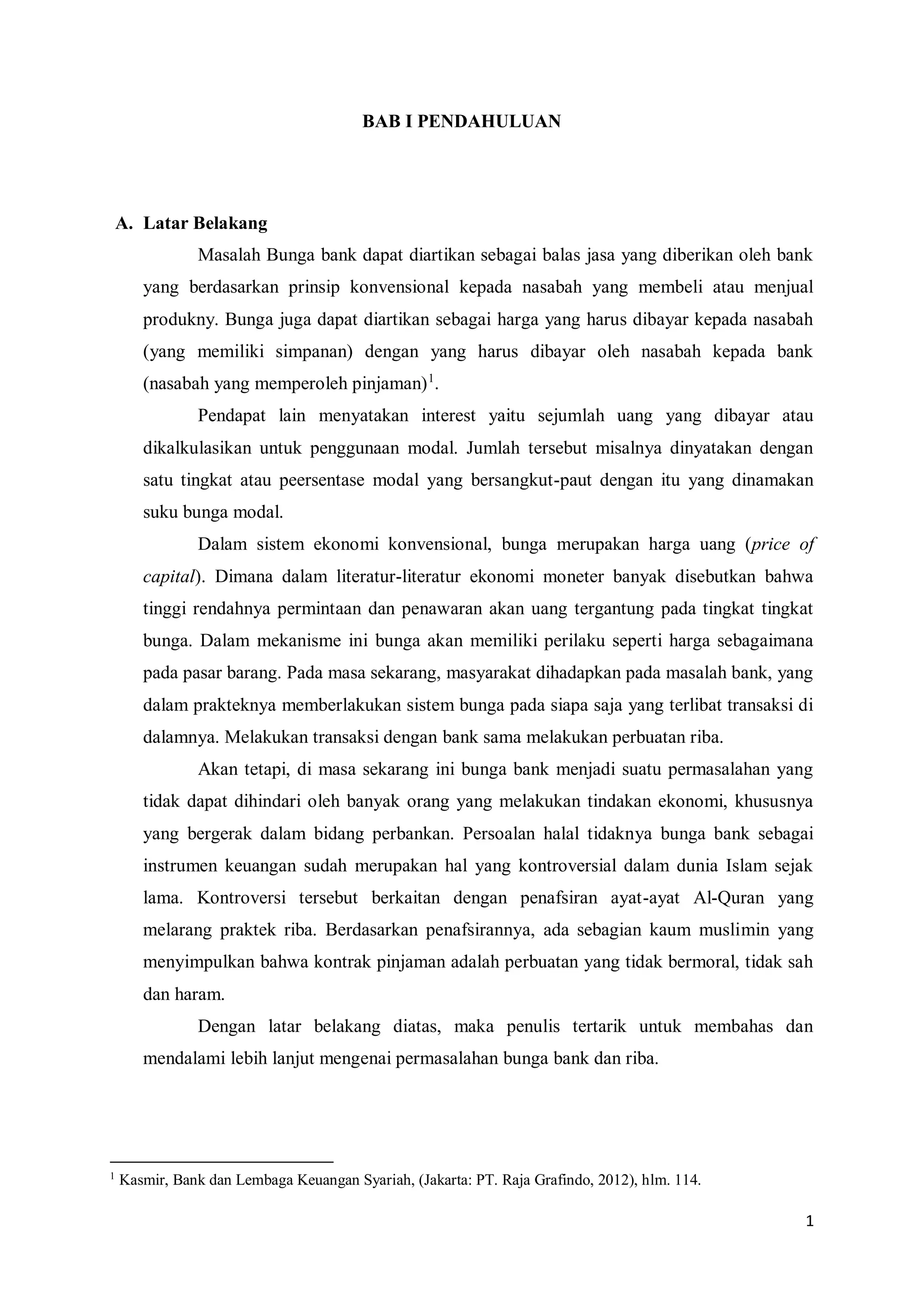 Makalah Riba dan Bunga Bank | PDF