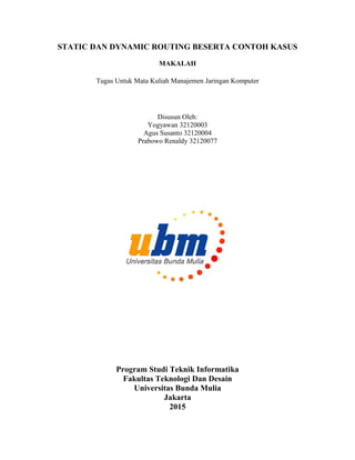 Makalah routing | DOC