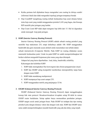 Makalah routing | DOC